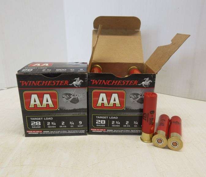 (50) Rounds of 28-Gauge Shotshells, Winchester 3/4 oz., No. 9 Shot ...