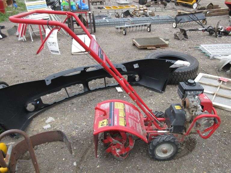 Troy-Bilt Tuffy Rototiller, 3HP - Albrecht Auction Service