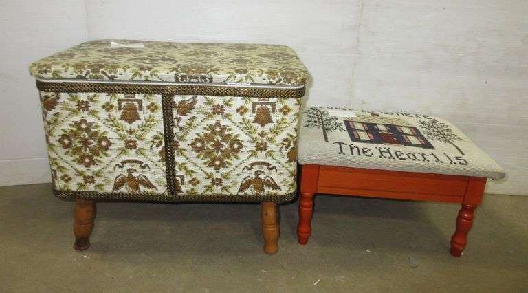 (2) Decorative Stools with Inside Storage, Storage Includes: Classic ...