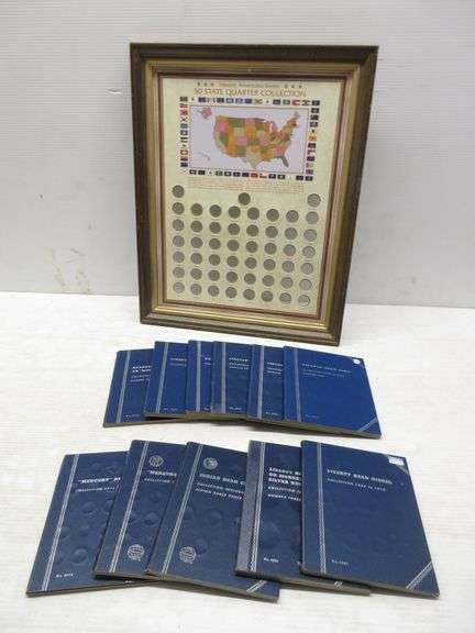 (11) Whitman Coin Collectors Books, All Different; 50-State Quarter ...