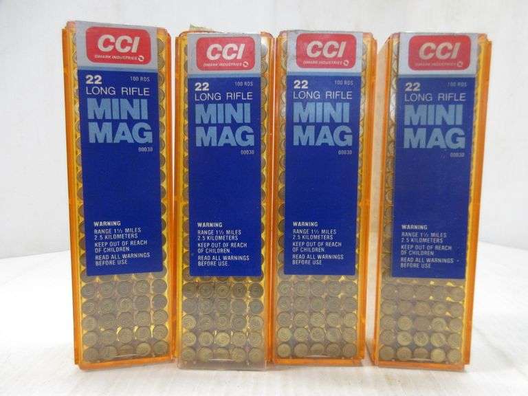 (400) Rounds of .22 LR Mini Mag Ammo - Albrecht Auction Service