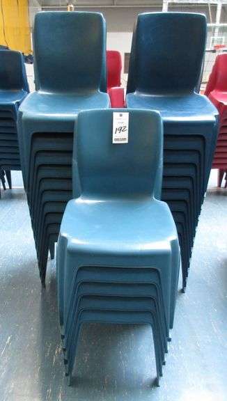(15) Sebel Integra Plastic Stackable Chairs, Made in Australia ...