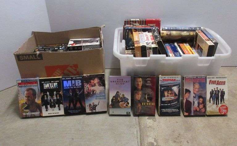 Over (100) VHS Tapes - Albrecht Auction Service