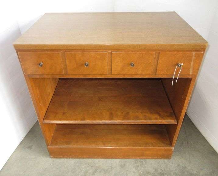 Ethan Allen Shelf with Drawer - Albrecht Auction Service