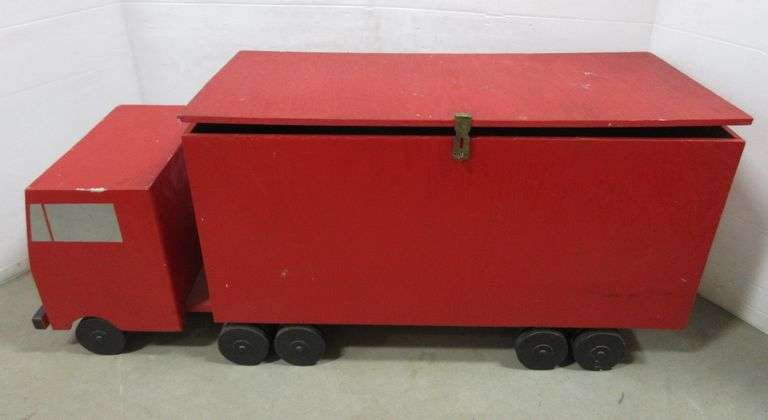 Red Truck Toy Box - Albrecht Auction Service