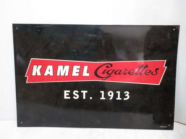1998 Kamel Cigarettes Tin Sign - Albrecht Auction Service