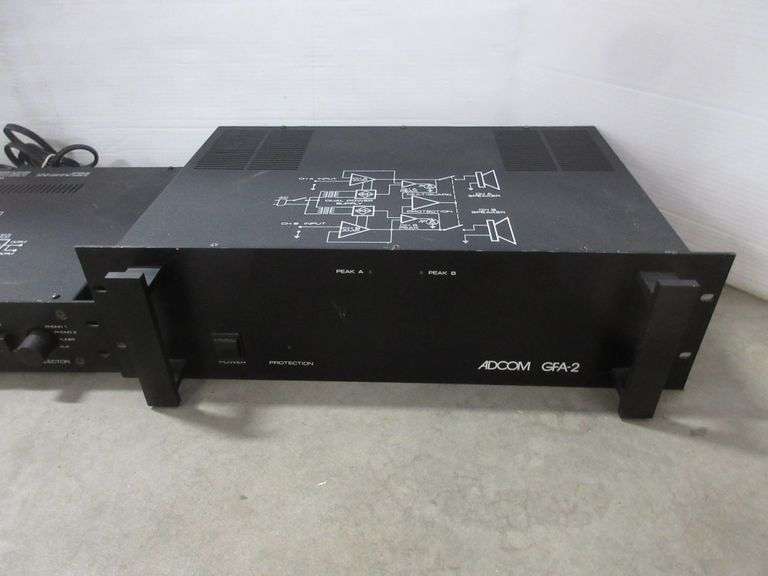 ADCOM GFP-1 Stereo Preamp Rack Mount; ADCOM GFA-2 Stereo Power ...