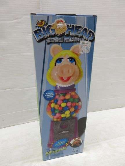 Collectors Muppets Miss Piggy Big Head Gumball Candy Machine, Coin ...