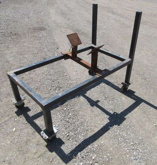 Engine Run Stand, 440 Mopar Mounts - Albrecht Auction Service