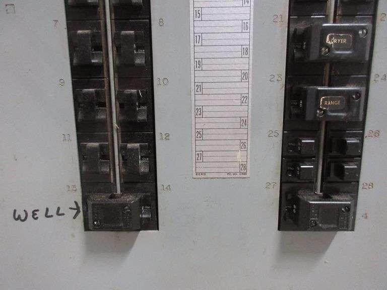 Pushmatic Electrical Panel - Albrecht Auction Service