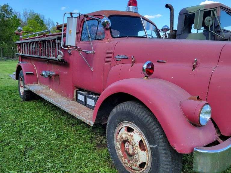 1953 GMC Pumper Fire Truck with 503 Cu. In. Six-Cycle Engine, VIN: 1122 ...