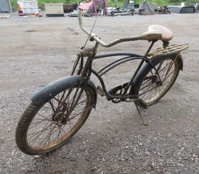 Pre War 27" Schwinn Bicycle Springer, Front End Brake on Rim - Albrecht ...