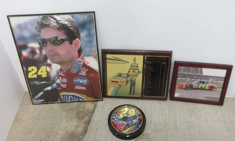 Jeff Gordon Plate, Champions Ride; Jeff Gordon Poster in Frame, 16" x ...