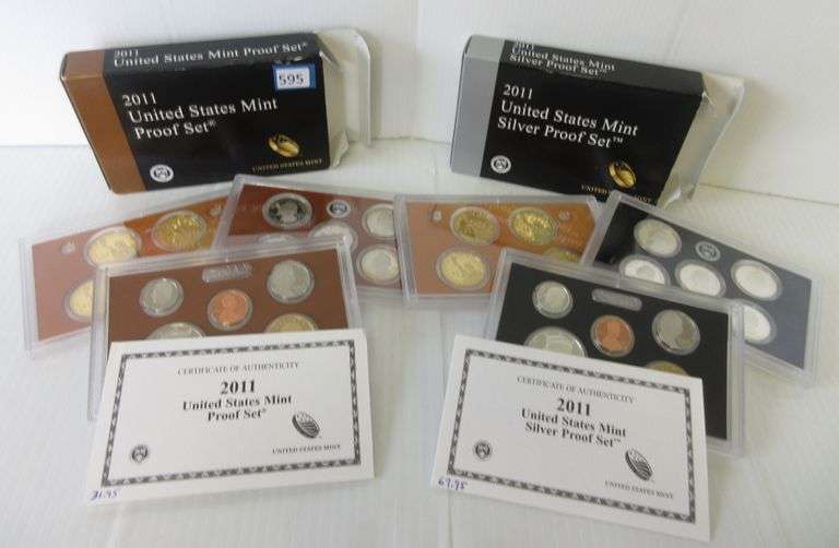2011 Proof Set; 2011 Silver Proof Set, S-Mint Mark - Albrecht Auction ...