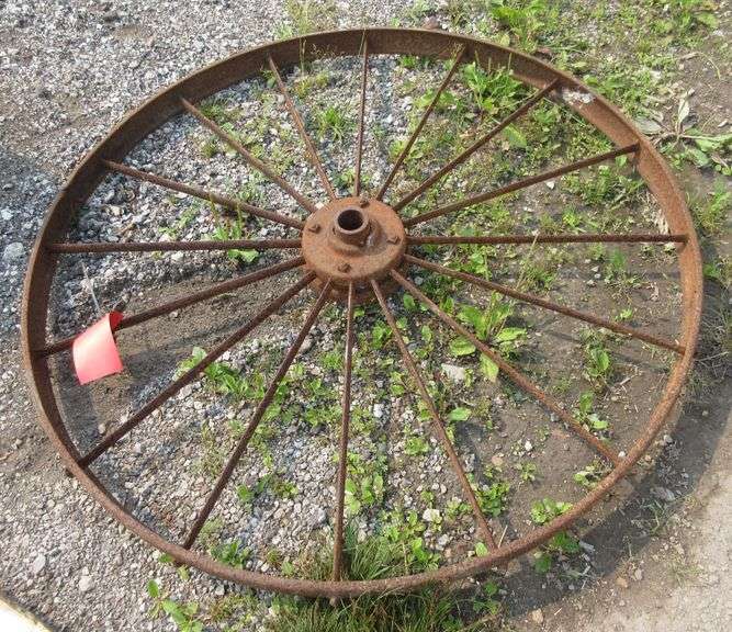 Antique Steel Wheel - Albrecht Auction Service