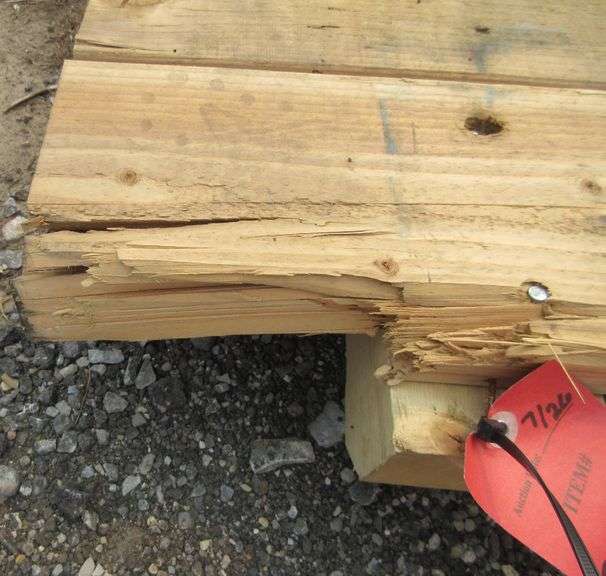 Large Heavy Duty Wooden Skit, Made from 2" x 6", Top 4" x 4" Base ...