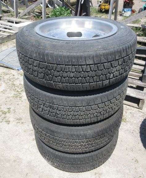 Set of (4) 1960's Ansen Sprint Aluminum Slotted Wheels, GM 4 3/4" Bolt ...