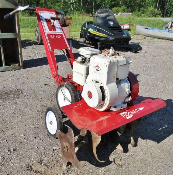 Rocket Rototiller with a 5 HP Briggs & Stratton Engine, Chain Driven ...