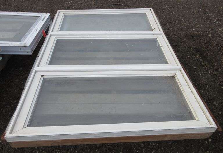 Triple Easement Window, Aluminum Clad Exterior, Natural Wood Interior ...