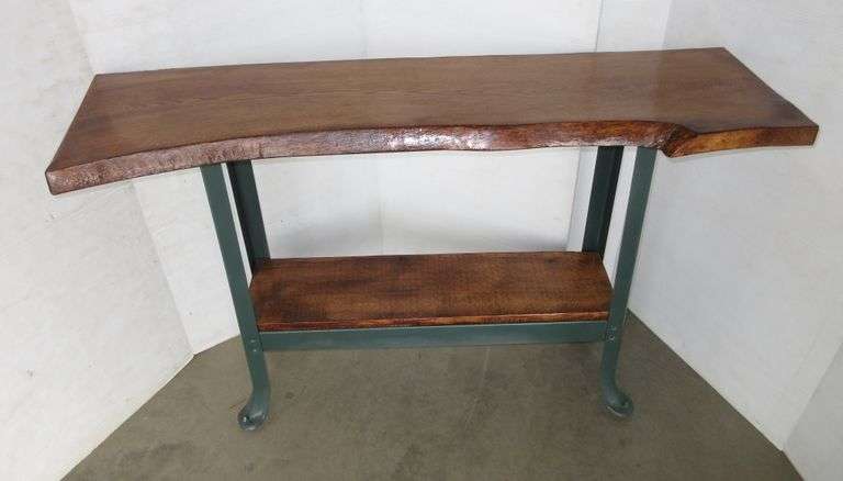 Live Edge Cherry Workbench - Albrecht Auction Service