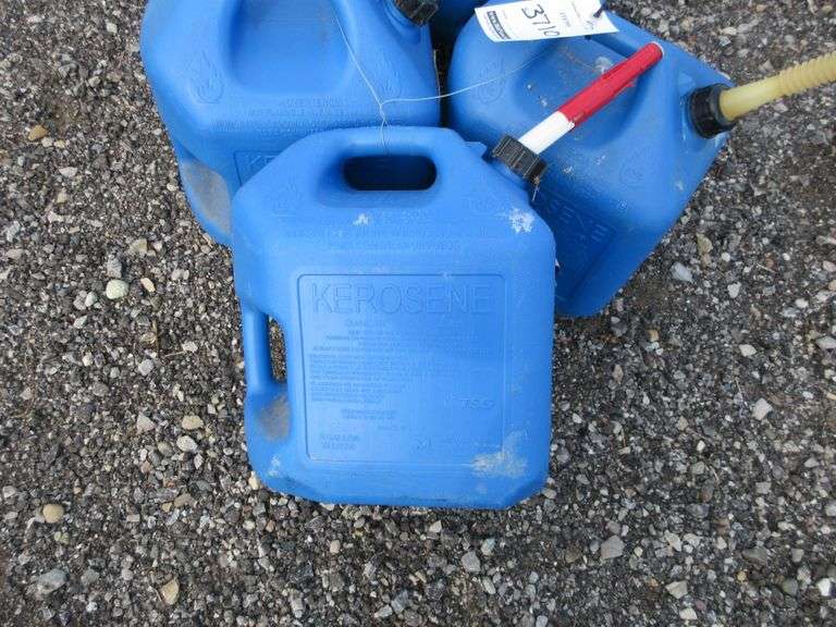(5) Five-Gallon Kerosene Cans - Albrecht Auction Service