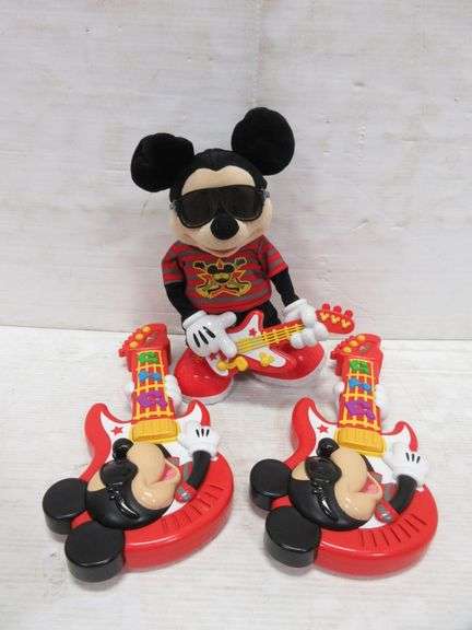 Rock Star Animated Mickey Mouse, 2010 Mattel Disney; (2) Rock Star ...