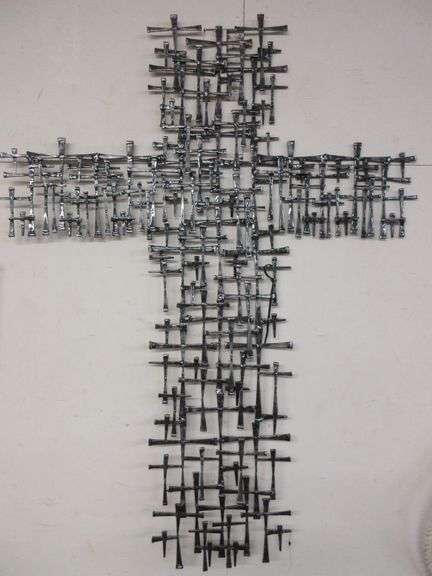 Cross Made of Nails of Smaller Cross - Albrecht Auction Service