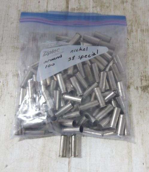 Approx. (100) Nickel 38 Special Shells - Albrecht Auction Service