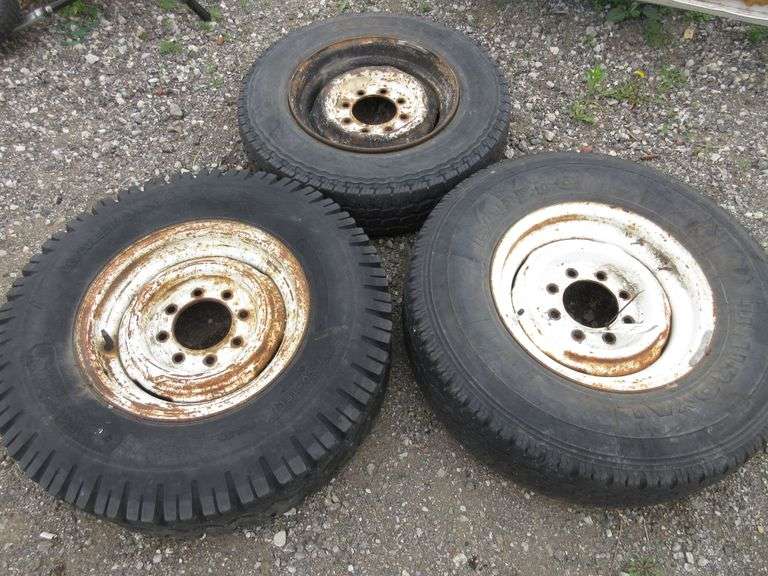 (3) Eight-Lug Truck Rims - Albrecht Auction Service