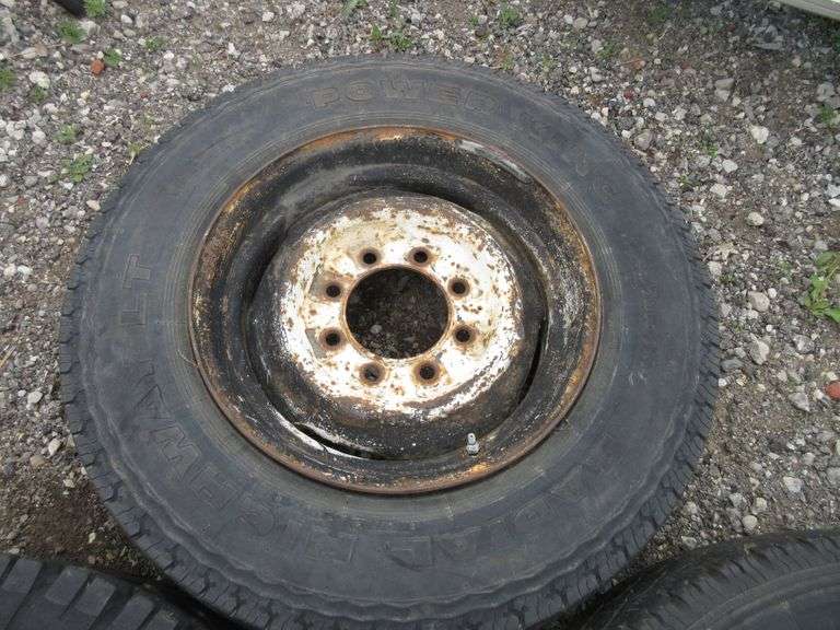 (3) Eight-Lug Truck Rims - Albrecht Auction Service