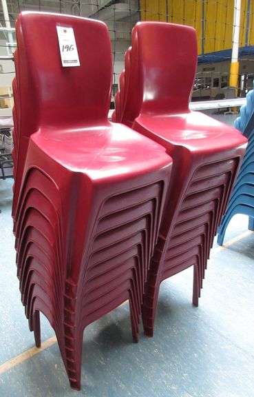 (20) Sebel Integra Plastic Stackable Chairs, Made in Australia ...