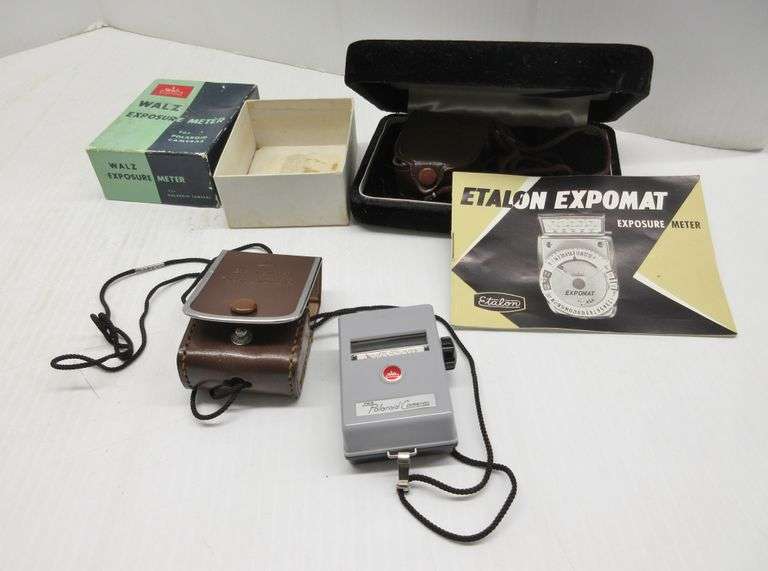 (2) Old Exposure Meters: Walz Exposure Meter P-1 for Polaroid Cameras ...