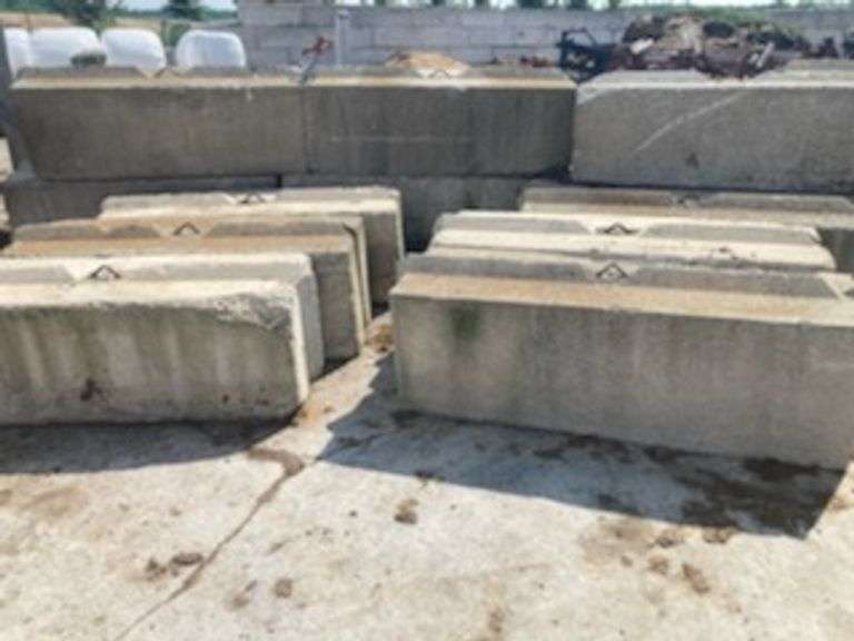 (20)-Full Concrete Barrier Blocks, 6' long x 2' wide x 2' high ...