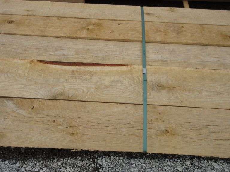 (13) Pieces of White Oak Trailer Decking, Rough Sawn - Albrecht Auction ...