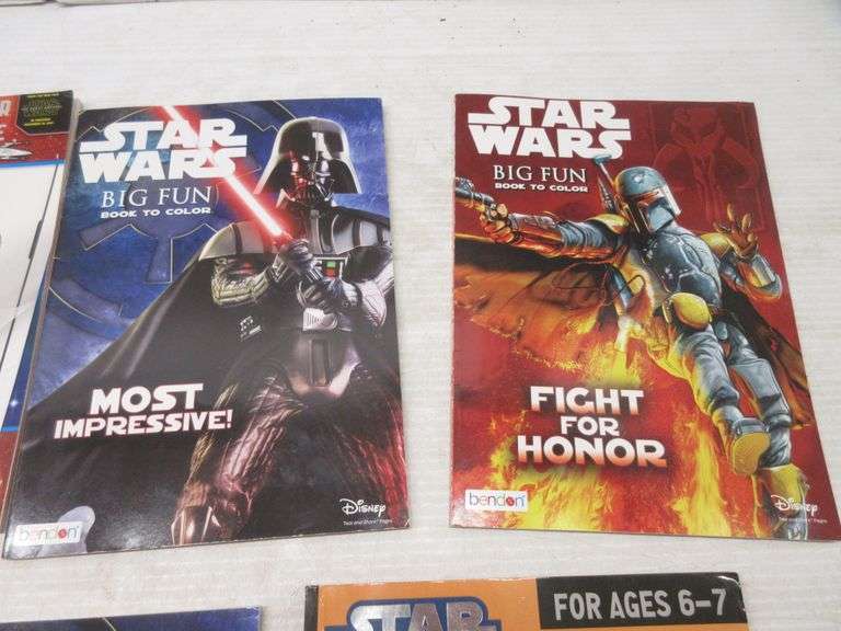 (9) Star Wars Workbook, Activity, and Fun Books; (7) Star Wars Tracing ...