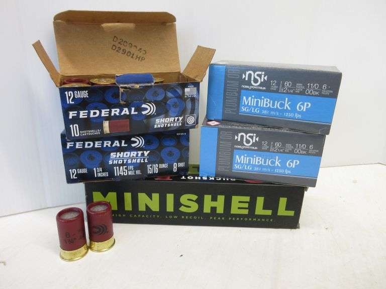 (60) Rounds Total, Include: 20- Aguila Minishell Buckshot 12-Gauge, 20 ...