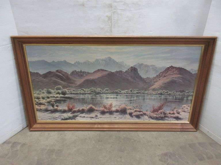 Large Neal Butcher Wall Painting - Albrecht Auction Service