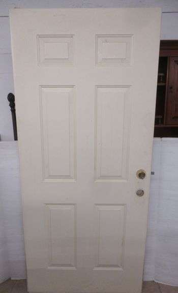 Exterior Six-Panel Door Slab - Albrecht Auction Service