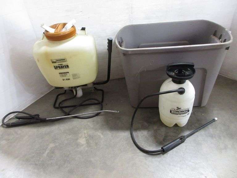 (2) Garden Sprayers, Including: TSC 3 1/2-Gallon Backpack Pump Sprayer ...