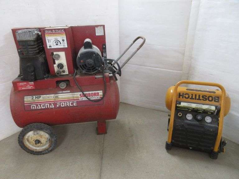 Sanborn Magna Force 2HP Air Compressor, Works Well, Needs New Power ...