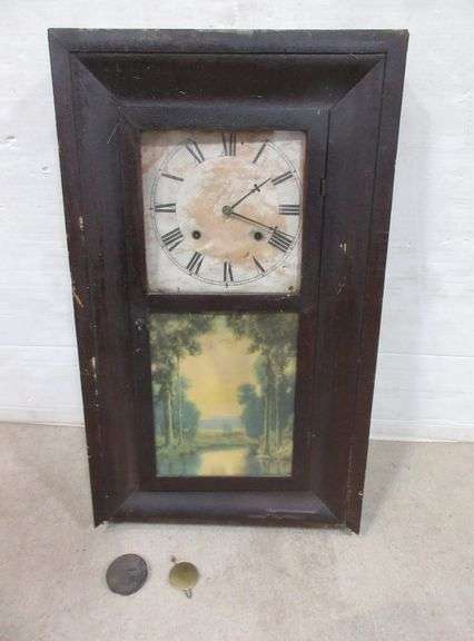 Antique Waterbury Clock Company Eight-Day Wall Clock - Albrecht Auction ...