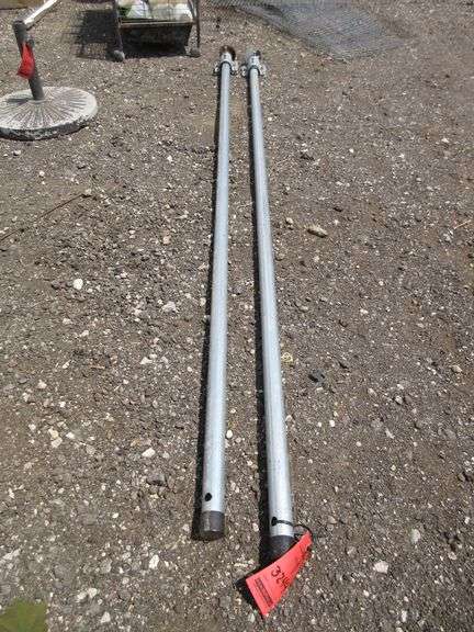 (2) Metal Dock Posts, Adjustable Mounts, Auger at Bottom, End Caps ...