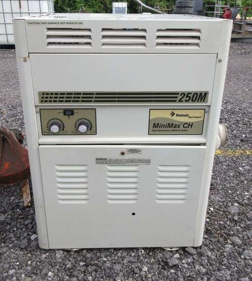 Pentair Pool Heater Minimax CH 250 M, Natural Gas - Albrecht Auction ...