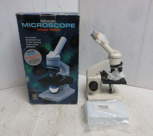 Meade Microscope, Model 9200 with Slide Set - Albrecht Auction Service