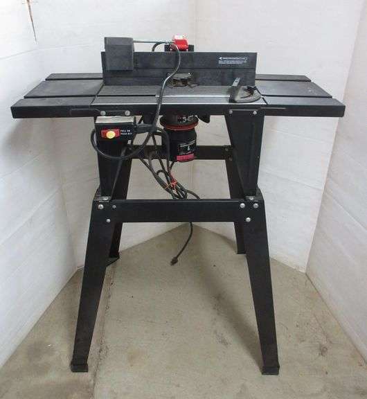 Router and Table Combo Including: Sears Craftsman 1 HP Router Mounted ...