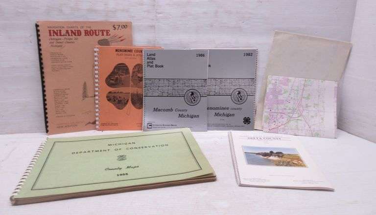 Inland Route Navigation Charts of Cheboygan, Presque Isle, and Emmet ...