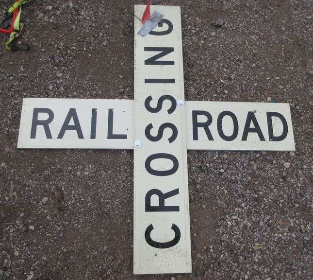 Decommissioned Railroad Sign - Albrecht Auction Service