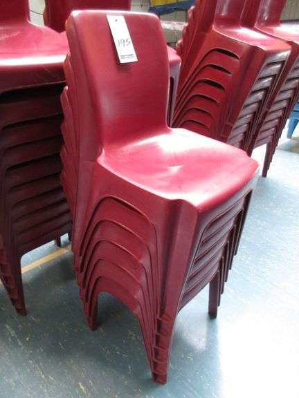 (26) Sebel Integra Plastic Stackable Chairs, Made in Australia ...