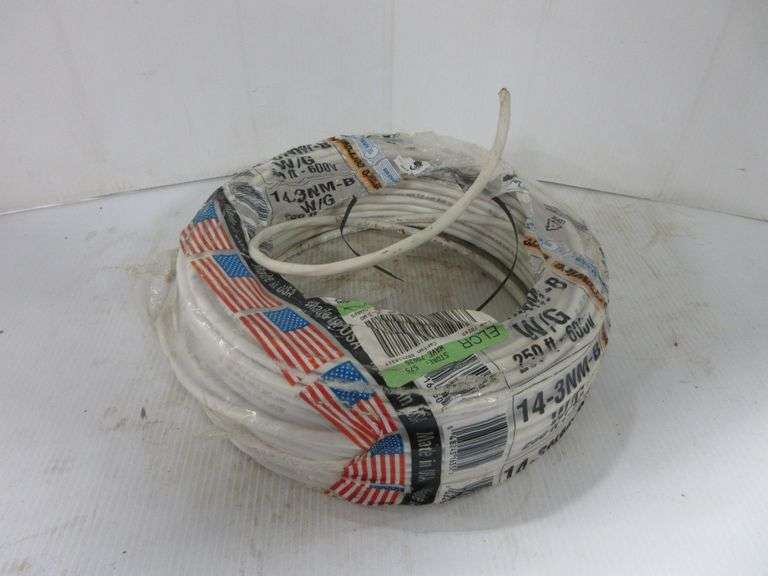 Electric Wiring 14-3 with Ground - Albrecht Auction Service