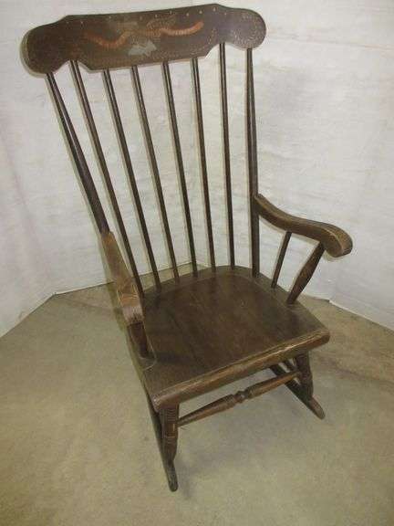 Montgomery Ward Colony Wood Rocker - Albrecht Auction Service